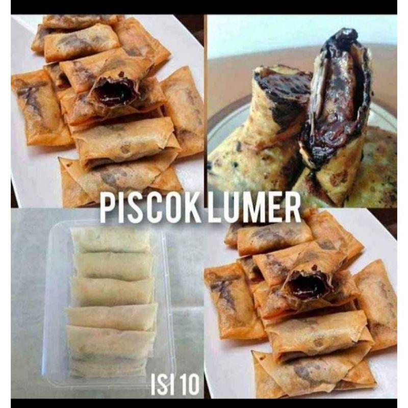 Jual Pisang Lumer Frozen Food isi 10biji/Box piscok isi Coklat Lumer ...