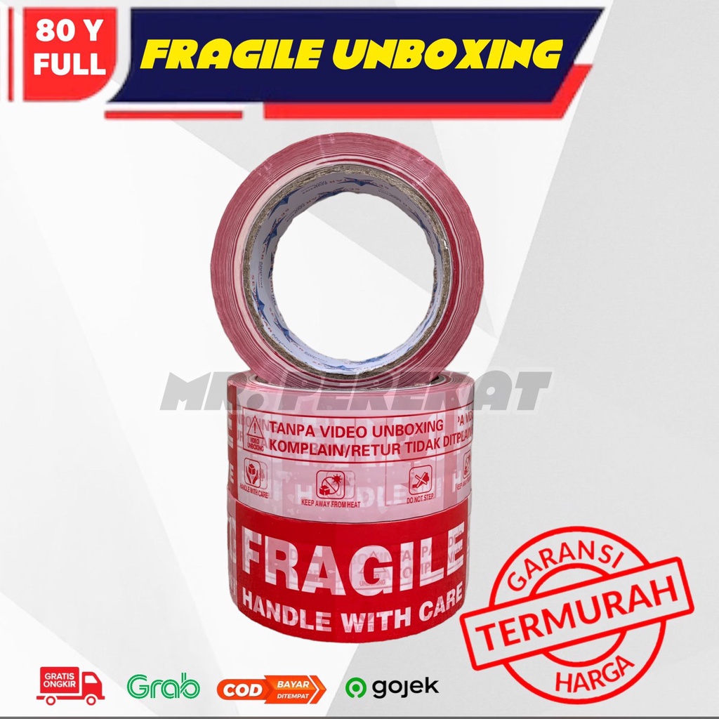Jual Lakban Fragile Unboxing Video - Lakban Full Fragile - Lakban Awas ...