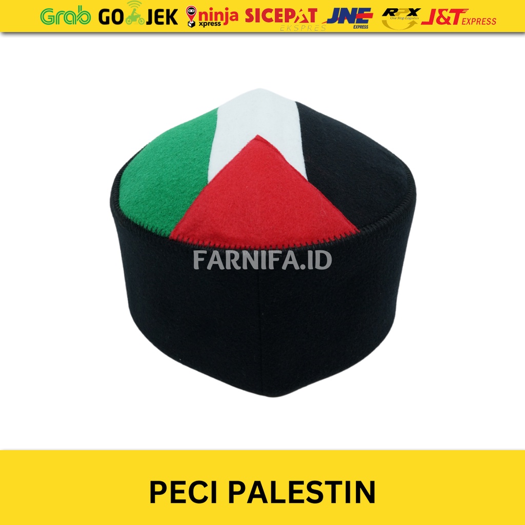 Jual GROSIR (10 Pcs) Peci Kopiah Palestin Palestina Bahan Bludru Ukuran ...