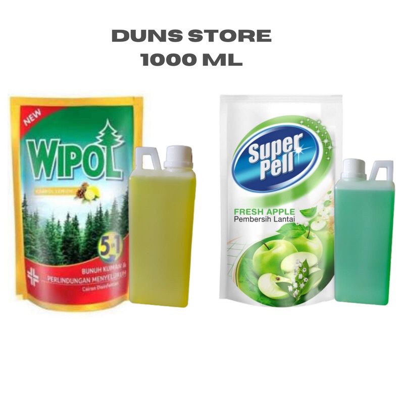 Jual (Promo)Wipol Pembersih Lantai dan Super Pell Repack Ukuran 1L ...