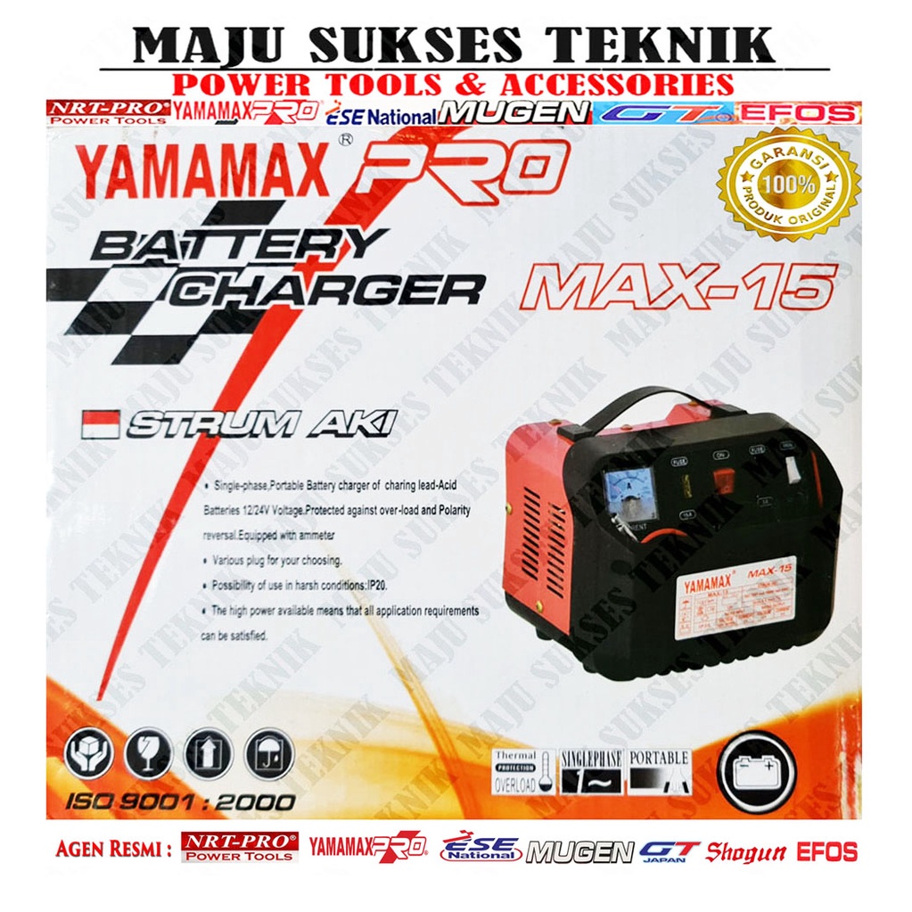 Jual YAMAMAX PRO MAX 15 Battery Baterai Charger / Setrum Aki ACCU ...