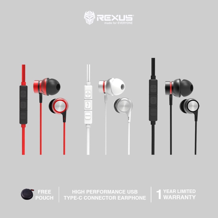 Jual Headset Gaming Rexus EZ3 Single Driver Type C Connector | Shopee ...
