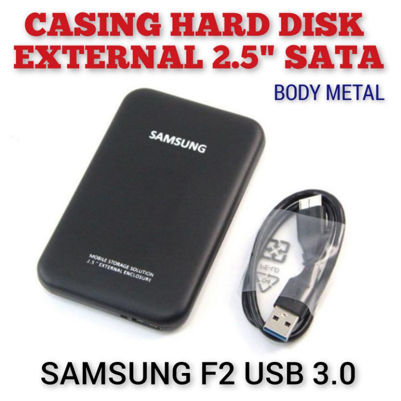 Jual SAMSUNG F2 ENCLOSURE HDD SSD 2.5" USB 3.0 ( CASING METAL HARD DISK ...