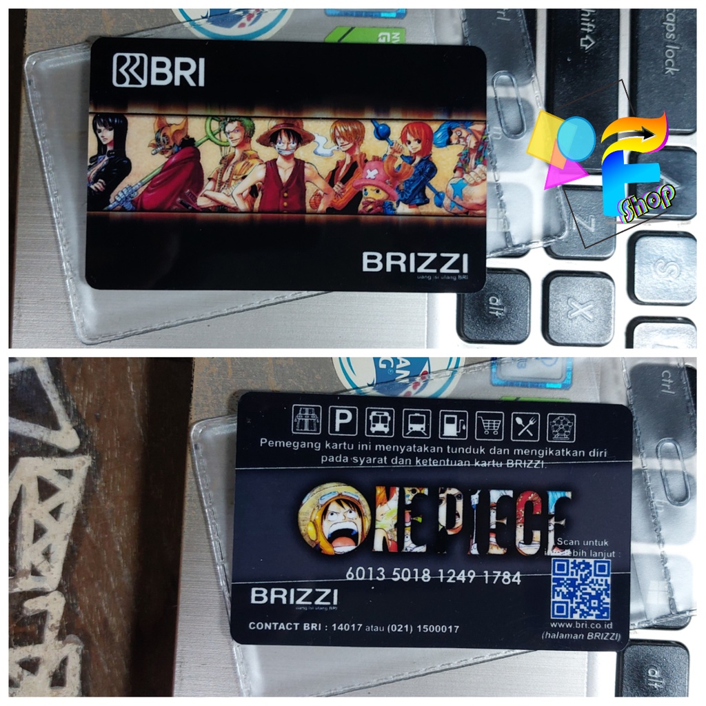 Jual Kartu eMoney eToll Tapcash BRIZZI edisi One Piece - Custom Print ...