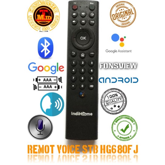 Jual Remote Stb HG680FJ FONSVIEW Original, Google Asisstant/ Voice ...