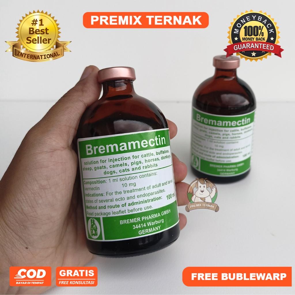 Jual BREMAMECTIN 100 ml - Iver-mec-tin anti parasit injeksi - Obat ...