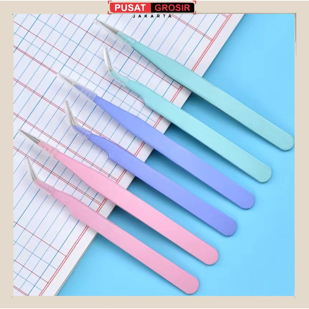 Jual S274 Tweezer Pinset Penjepit Stiker Scrapbook Tools Warna Pastel Lucu Pastel Color | Shopee ...