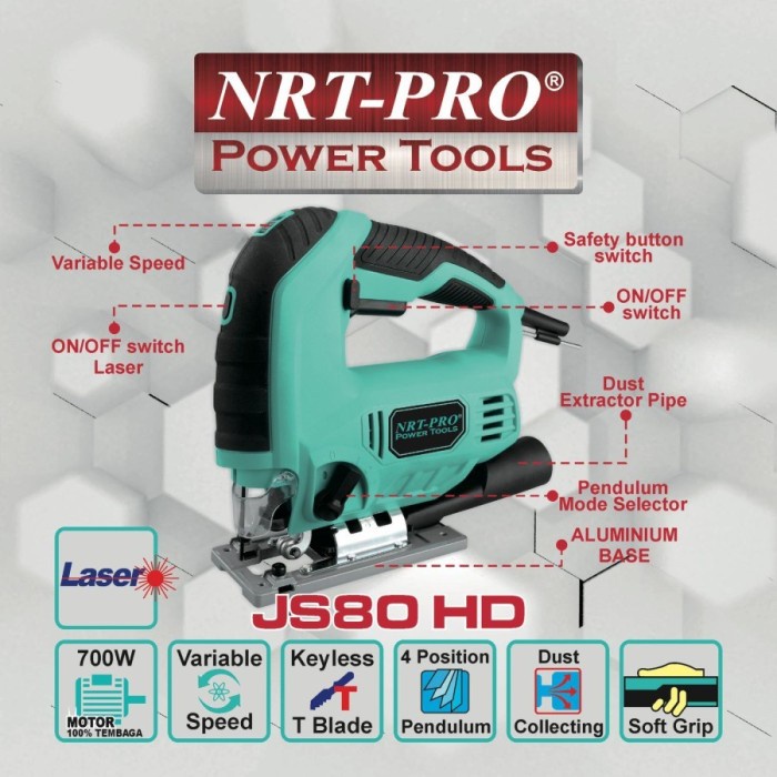 Jual Best Seller Nrt Pro Js80 Hd Mesin Jigsaw Laser+Speed Js80Hd Js 80 ...