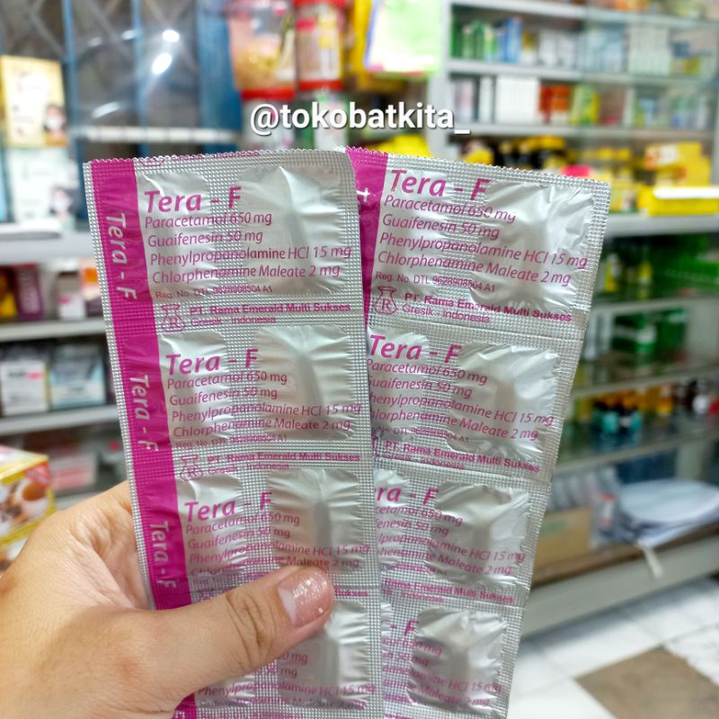 Jual [HARGA PERSTRIP] TERA-F ISI 10 TABLET / MENGOBATI FLU DEMAM SAKIT ...