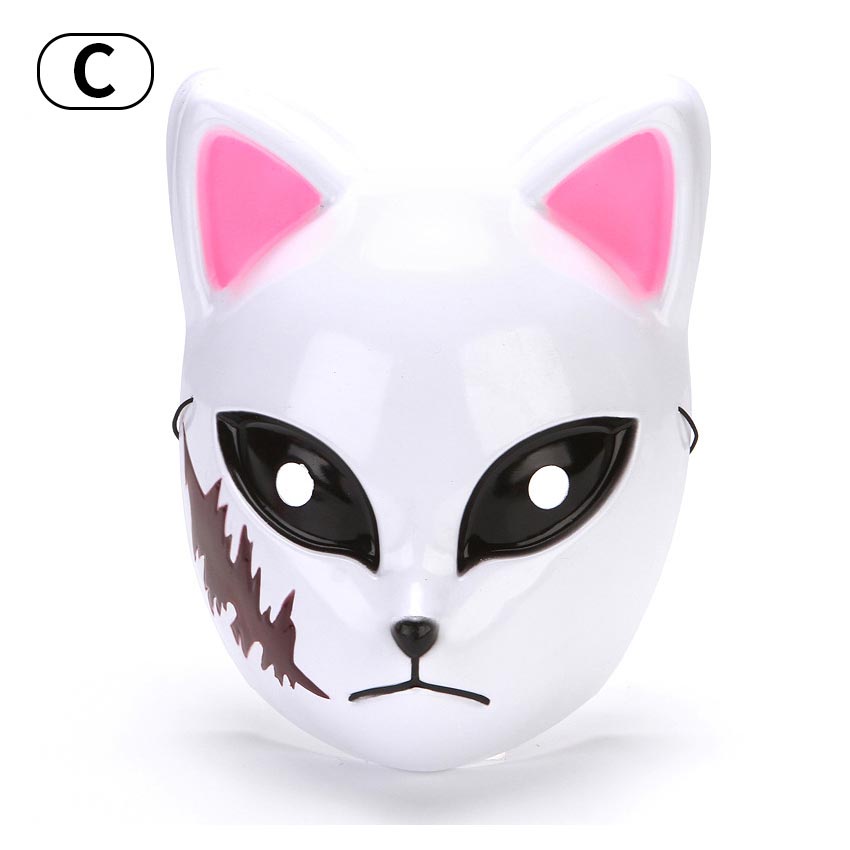 Jual Demon Slayer Topeng Anime Japanese Rubah Kimetsu No Yaiba Cosplay ...