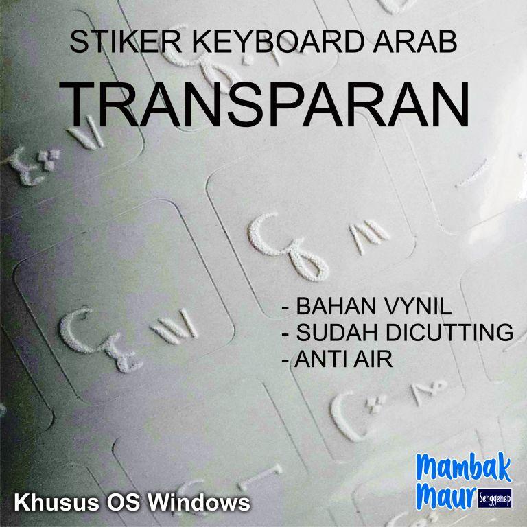 Jual Stiker Keyboard Arab Transparan Bening Untuk Laptop Dan Komputer