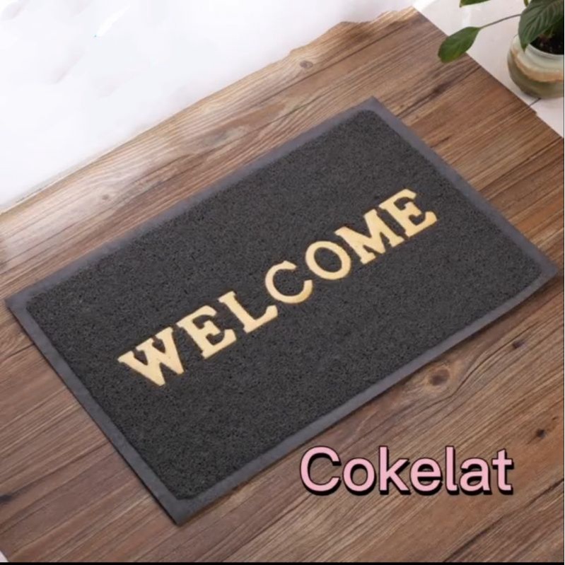 Jual Keset Lantai / Keset WELCOME TEBAL PREMIUM 40 x 60cm / Keset ...