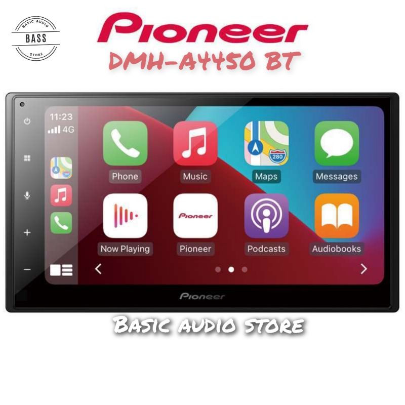 Jual PIONEER DMH-A4450BT HEAD UNIT DOUBLE DIN APPLE ANDROID AUTO | Shopee Indonesia