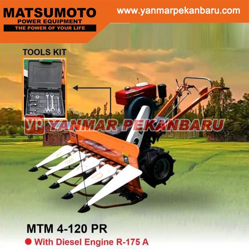 Jual Mesin Panen Padi / Paddy Reaper MTM 4-120 PR MATSUMOTO | Shopee ...