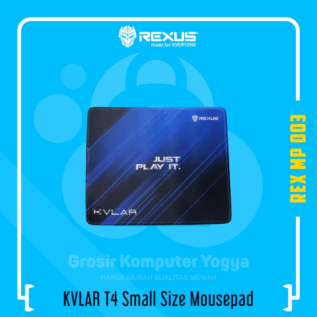 Jual Rexus KVLAR T4 Small Size Anti-Slip Speed Gaming Mousepad Mouse ...