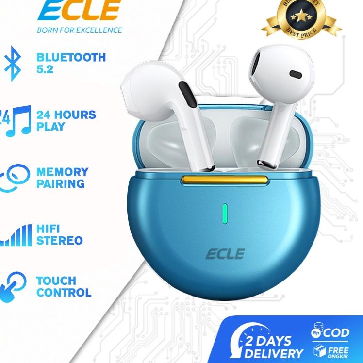 Jual Murah(HOT) ECLE Pro6 Round TWS Earphone True Wireless Headset ...