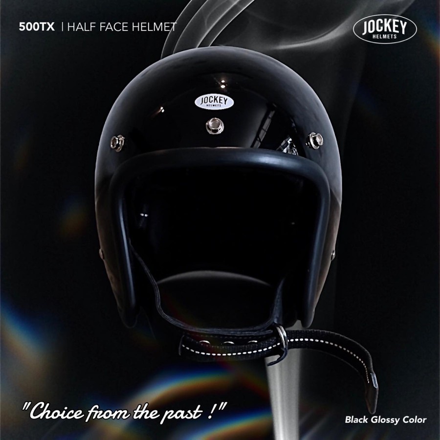 Jual JOCKEY HELMETS | Slim Helmet 500TX (Black Glossy) | Shopee Indonesia