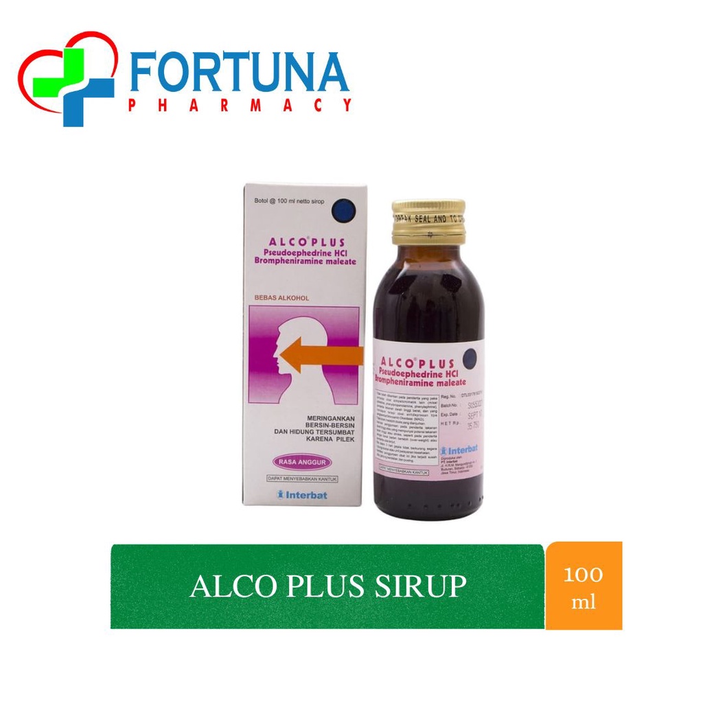Jual ALCO PLUS SYRUP 100ML / BATUK&FLU | Shopee Indonesia