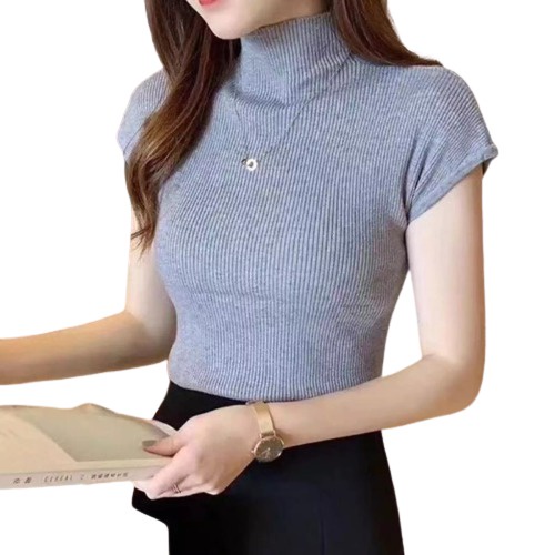 Jual Atasan rajut wanita turtleneck || kerah tinggi lengan pendek ... Jual Atasan rajut wanita turtleneck || kerah tinggi lengan pendek ...