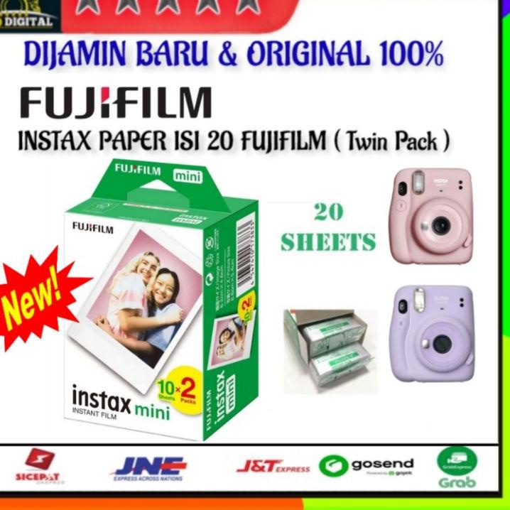 Jual EBR966 Fujifilm Instax Mini Paper Plain Twinpack Refill 2x10 ...