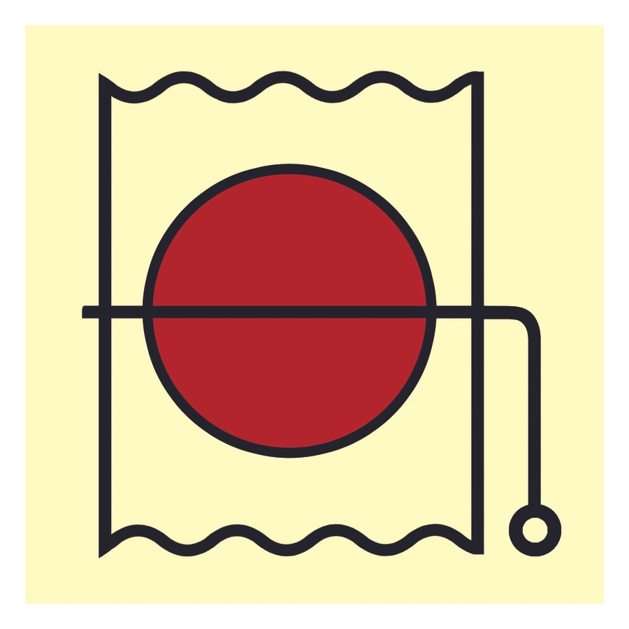 Jual STICKER SAFETY SIGN IMO PERKAPALAN FIRE DAMPER IN VENT 15X15 ...