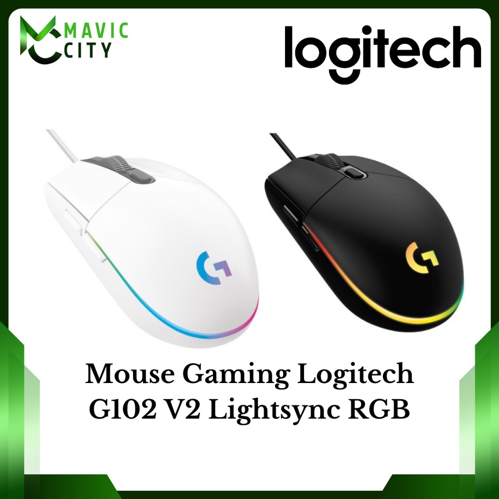 Jual Mouse Gaming Logitech G102 V2 Lightsync RGB - Garansi Resmi 2 Tahun | Shopee Indonesia