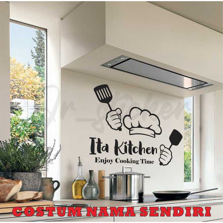 Jual PROMO WALL STICKER QUOTE MOTIVASI MOM'S KITCHEN BISA CUSTOME NAMA ...