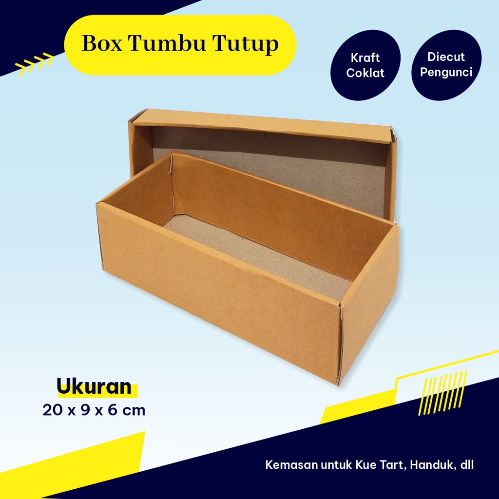 Jual Kardus/Box Tumbu Tutup Ukuran 20 x 9 x 6 cm - Box Top Bottom Tumbu ...