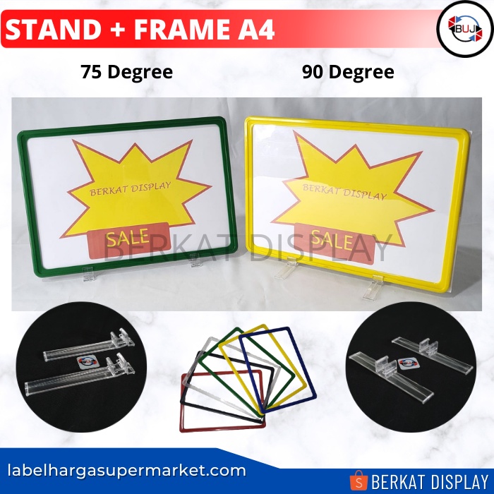 Jual DISPLAY PROMO FRAME A4 - TABLE DISPLAY A4 - DUDUKAN ACRYLIC ...