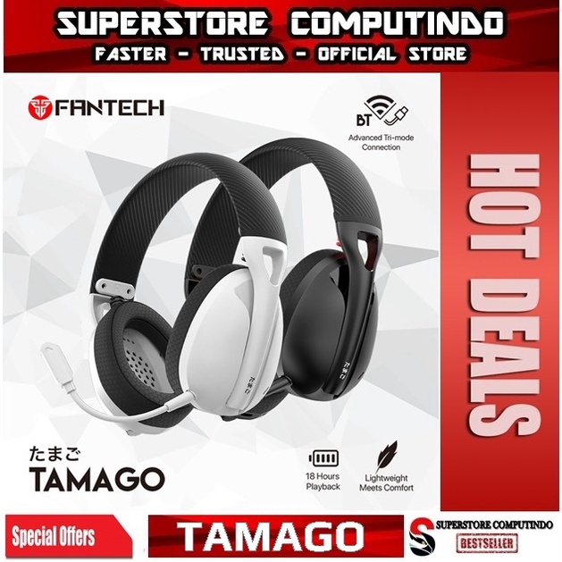 Jual Fantech TAMAGO たまご Wireless Bluetooth Headset Multi Connection ...