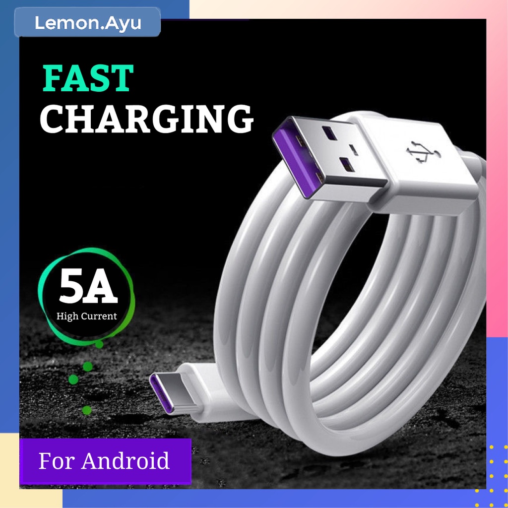 Jual Kabel Charger Tipe-C Kabel Pengisian Cepat 5A Kabel Pengisian ...