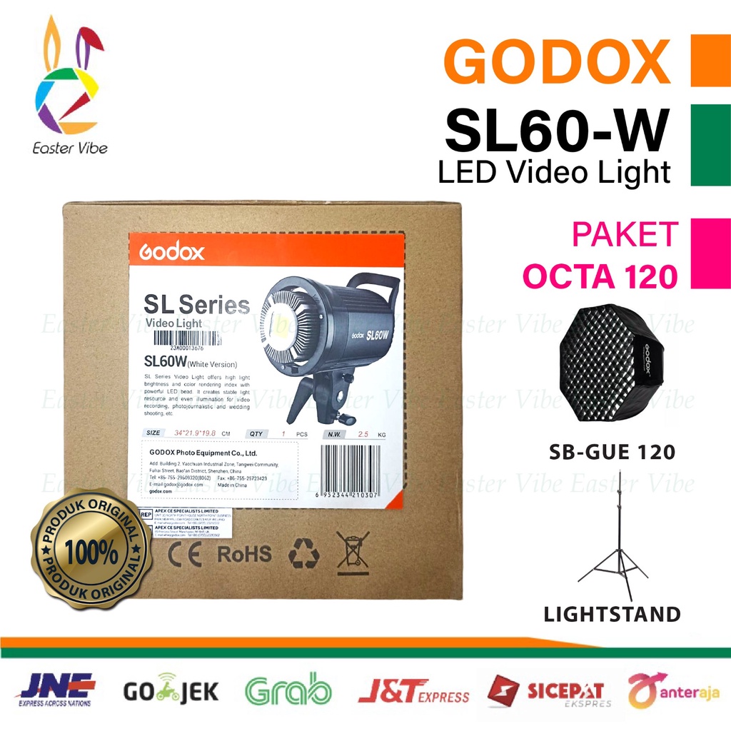 Jual GODOX SL 60 W II SL60W II SL60 SL-60W KIT PAKET SOFTBOX OCTA ...