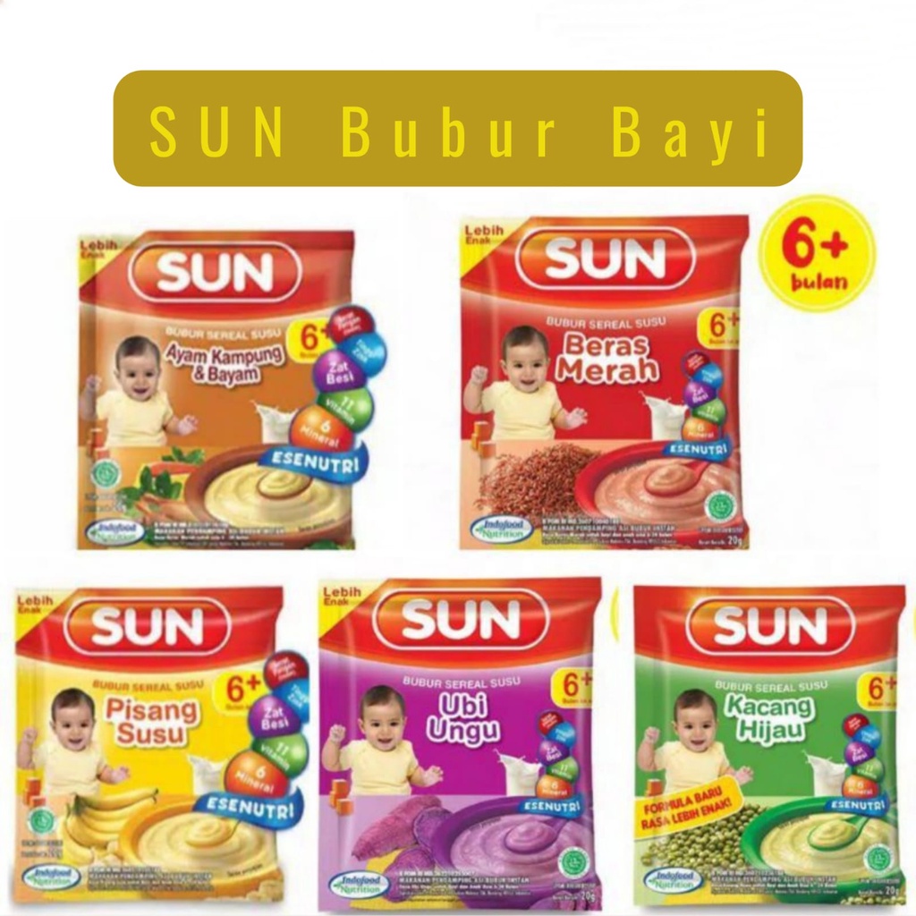 Jual SUN Bubur Sereal 20gr X 8 Sachet | Shopee Indonesia