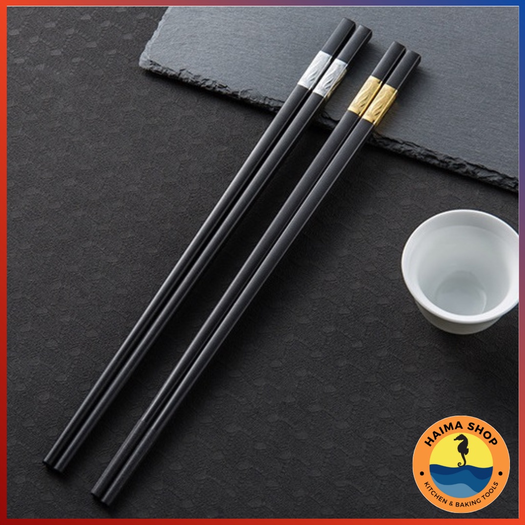 Jual Sumpit Hitam Bahan Plastik Anti Lengket Panas Anti Bakteri/Sumpit ...