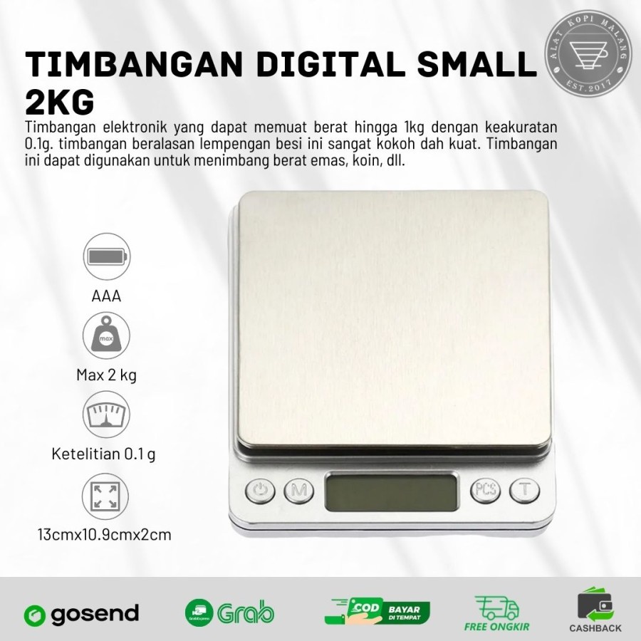 Jual Timbangan Digital/ timbagan dapur/ timbangan kopi/ Digital scale ...