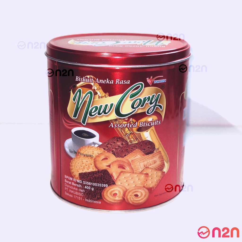 Jual INKUBISC New Cory Biskuit Aneka Rasa Assorted Biscuit | Kaleng ...
