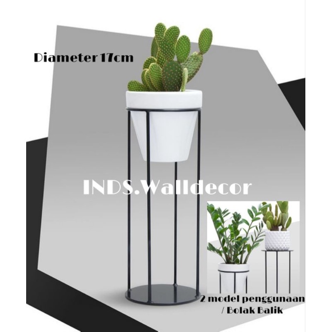 Jual Plat Full Rak Pot Bunga Besi Unik Minimalis Murah / Standing Bunga ...