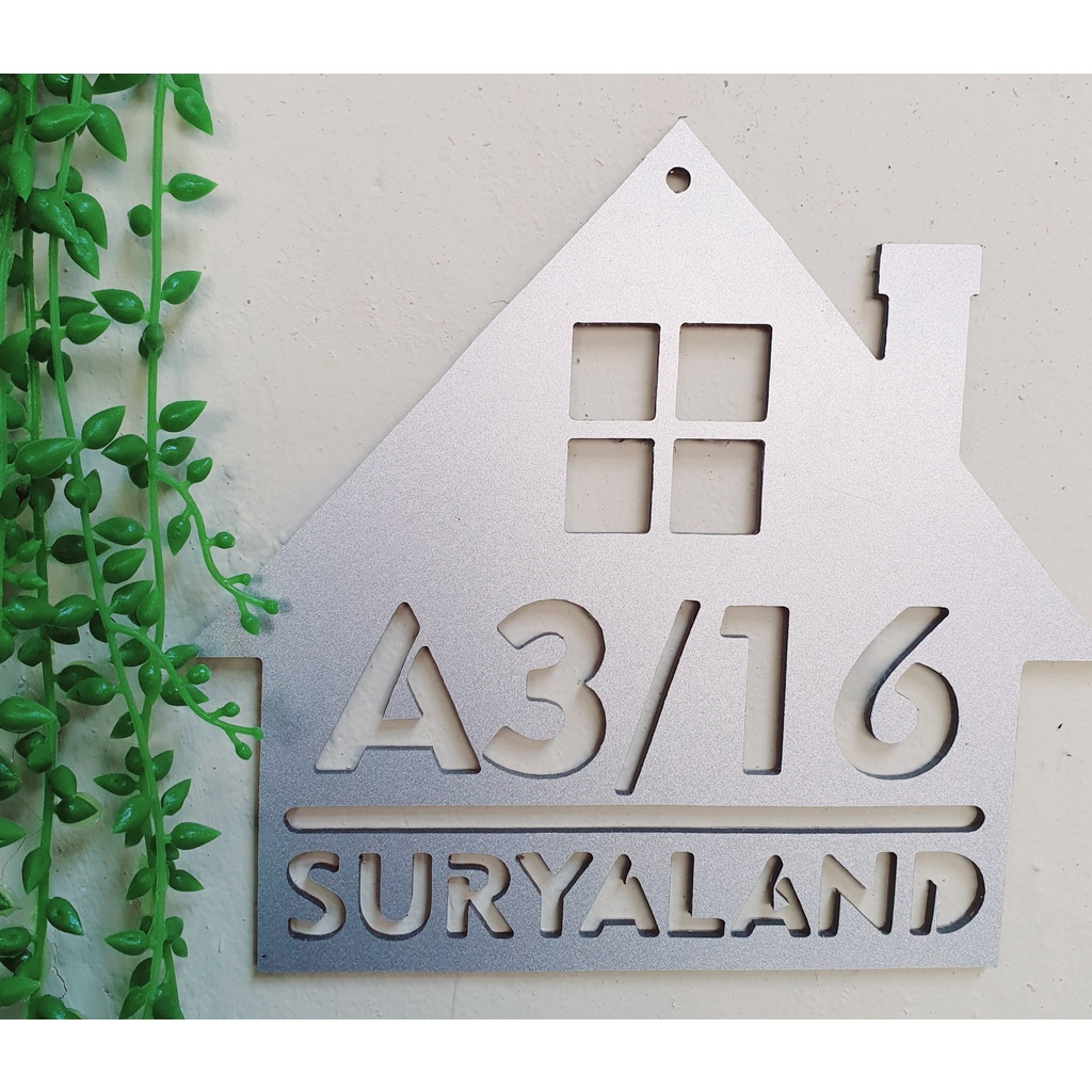 Jual Nomor rumah papan nama rumah bahan ACP kuat awet minimalis ...