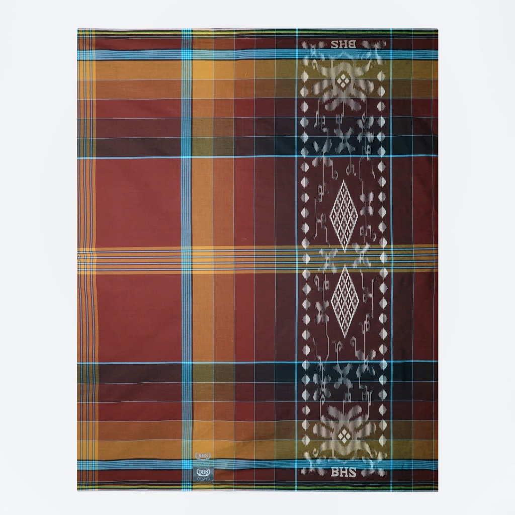 Jual Sarung BHS Cosmo Silver Kombinasi Warna Coklat Kuning 02 / BHS ...