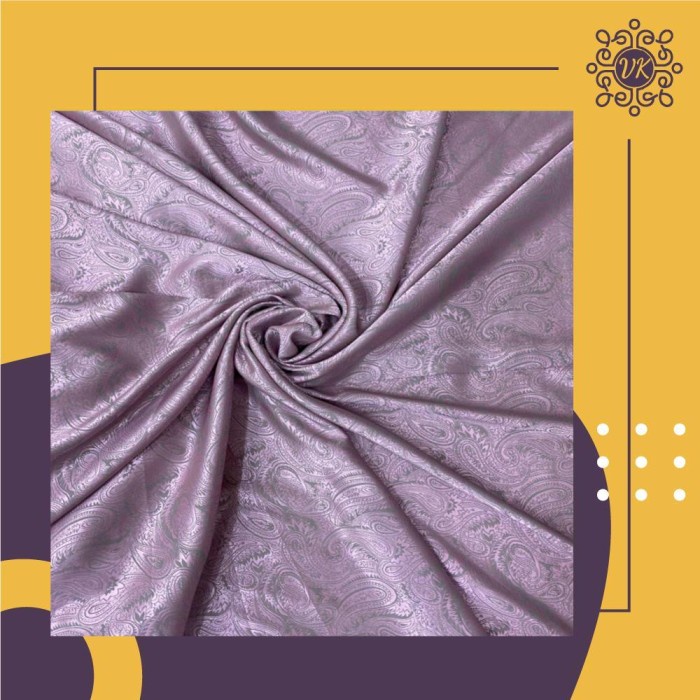 Jual Kain Kain Jacquard Silk/ Kain Jaguar Silk Motif Paisley | Shopee ...