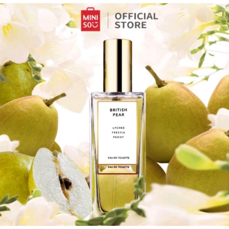 Jual Parfum miniso British pear Lychee Freesia Peony wangi tahan lama | Shopee Indonesia