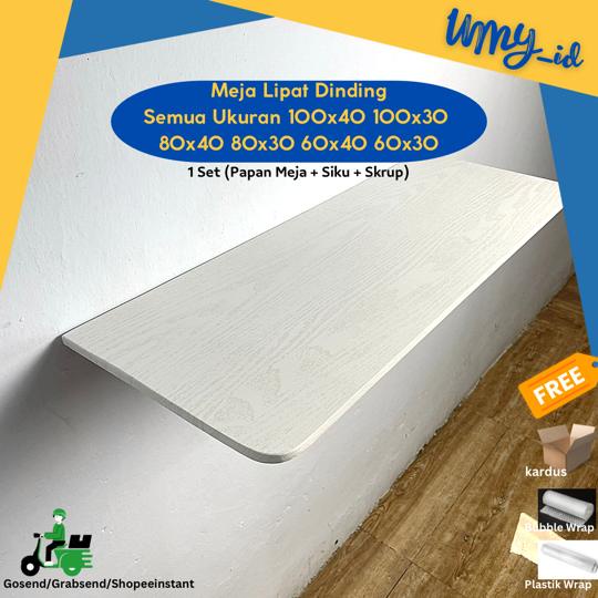 Jual MEJA LIPAT DINDING SATU SET 10040 10030 8040 8030 6040 6030/ MEJA ...