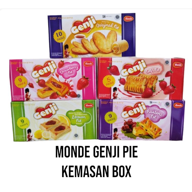 Jual MONDE GENJI PIE BOX 95GR | Shopee Indonesia