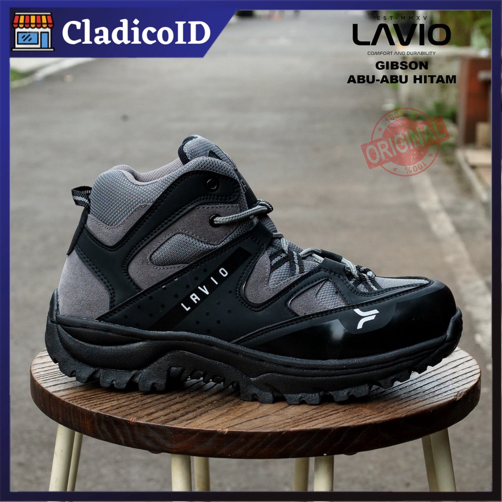 Jual LAVIO Gibson Sepatu Safety Sport Pria Boot Ujung Besi High Quality ...