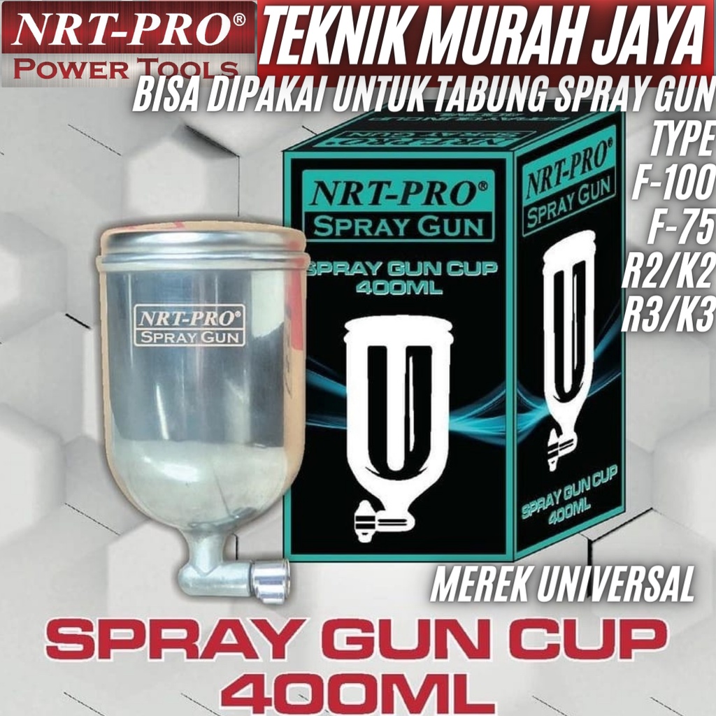 Jual NRT-PRO Tabung Spraygun 400 ml Cup Spray Gun 400 cc Merek ...