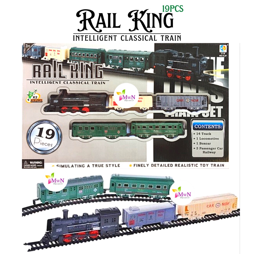 Jual MWN.TOYS Kereta Api Rail King 19 Pcs No.JS1705 | Shopee Indonesia