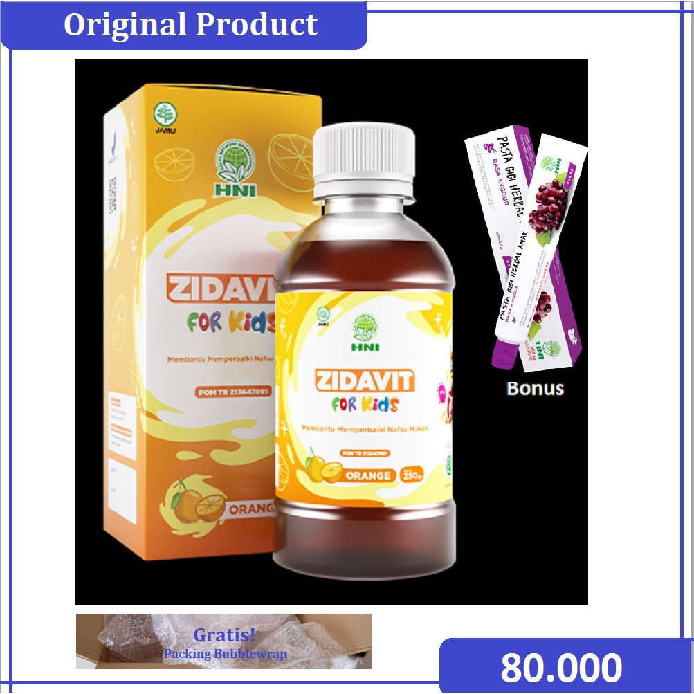 Jual Zidavit HNI Suplemen Anak 250 gr - Bonus 1 PGH Anak | Shopee Indonesia