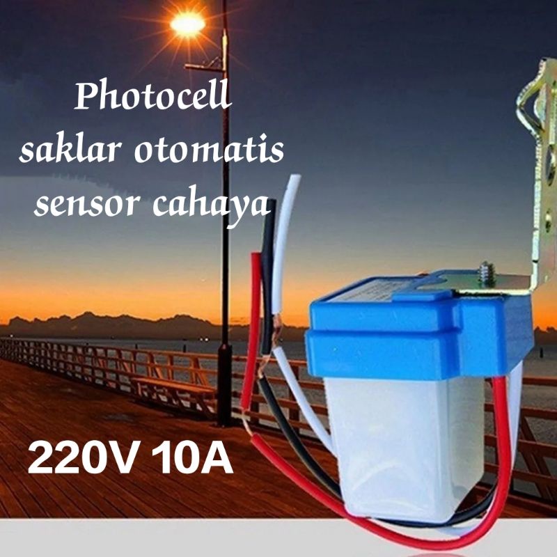 Jual Photocell Fotocell Saklar Otomatis Sensor Cahaya 220V 10A | Shopee ...