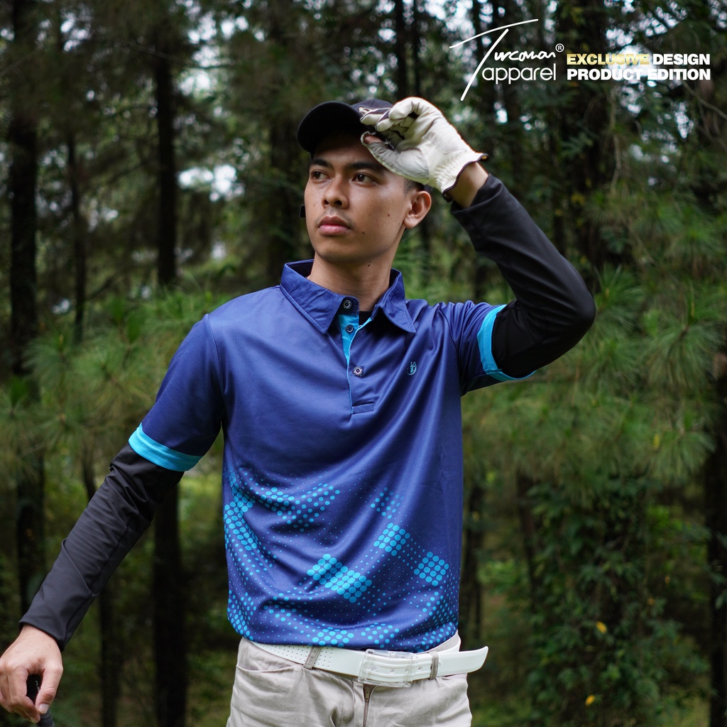 Jual Jersey kaos Golf pria Polo Shirt lengan pendek baju olahraga dry ...