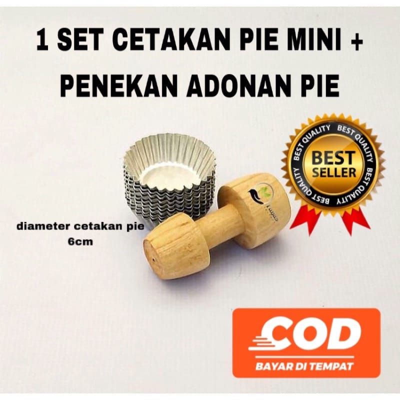 Jual 1 SET 20 PCS CETAKAN KUE PAI MINI SUSU BUAH MURAH + PENEKAN PIE ...